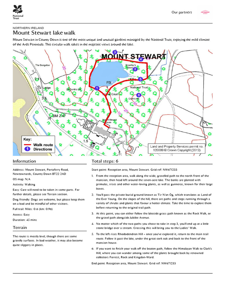 Mount Stewart Lake Walk Walking | PDF | Trail | Earth Sciences