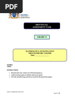 2025 Sba Mathematics Grade 11 Eng | PDF | Educational Assessment | Learning