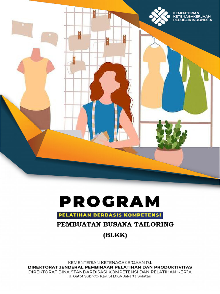 Modul Program Menjahit Busan Ateloring | PDF | Teknologi & Rekayasa