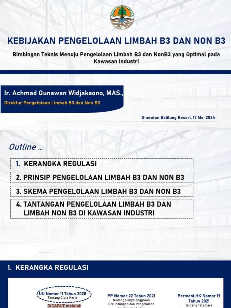Kebijakan Pengelolaan Limbah B3 dan Non B3 | PDF