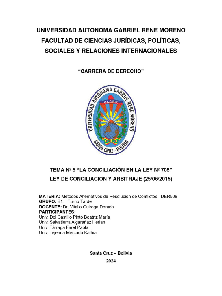 Inf. Tema 5 | Descargar gratis PDF | Arbitraje | Mediación
