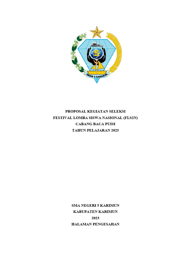 Proposal FLS2N Puisi | PDF | Karier & Perkembangan | Ilmu Sosial