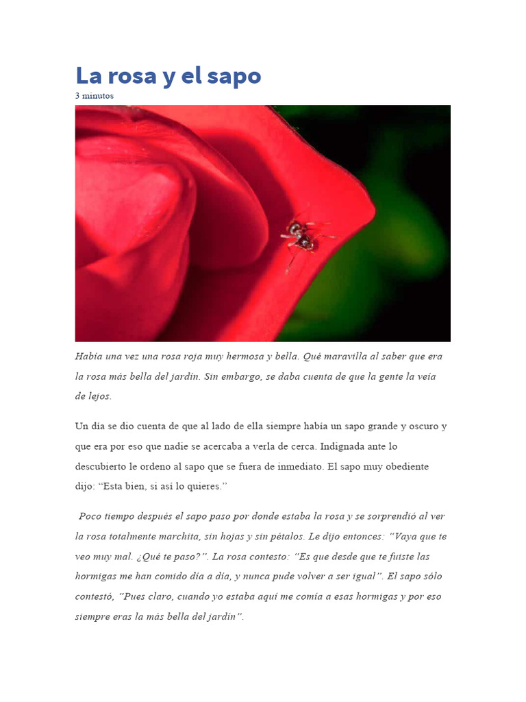 La Rosa y El Sapo | PDF
