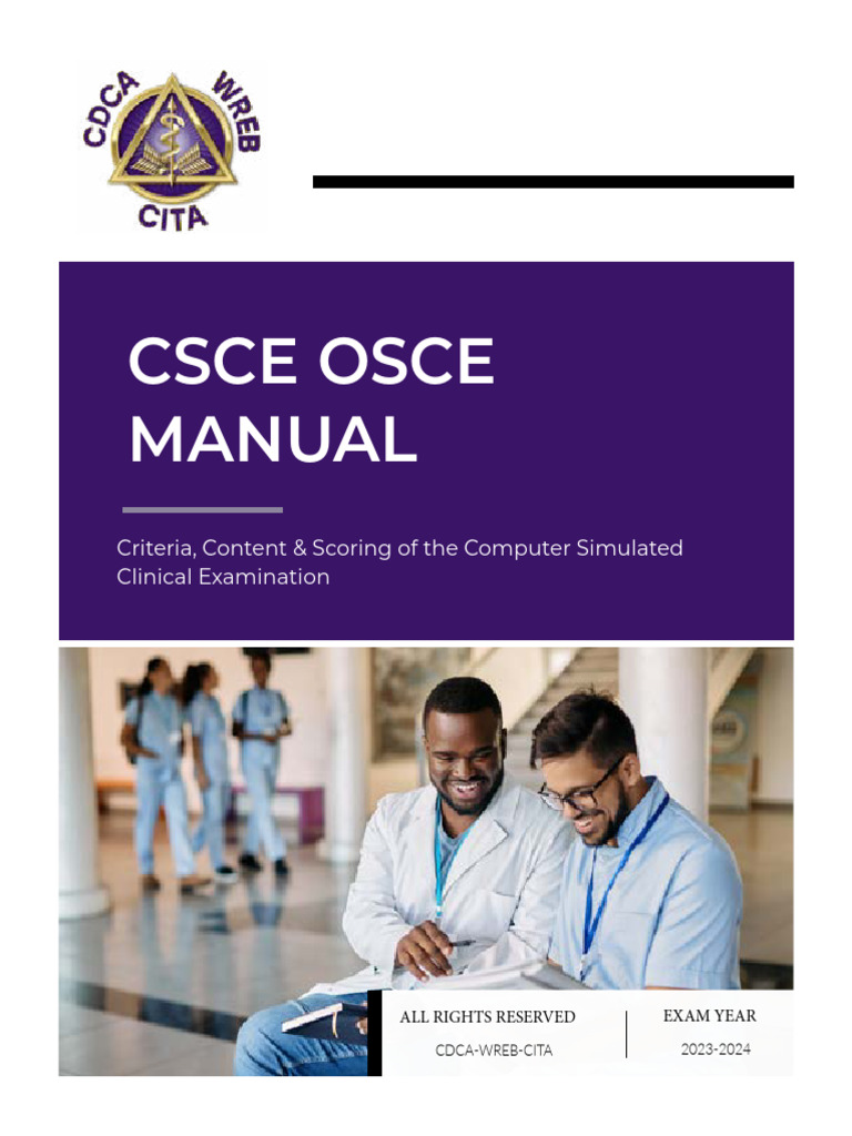 2024 CSCE OSCE Manual | PDF | Identity Document | Multiple Choice