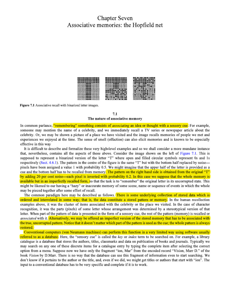 Hopfield Network | PDF