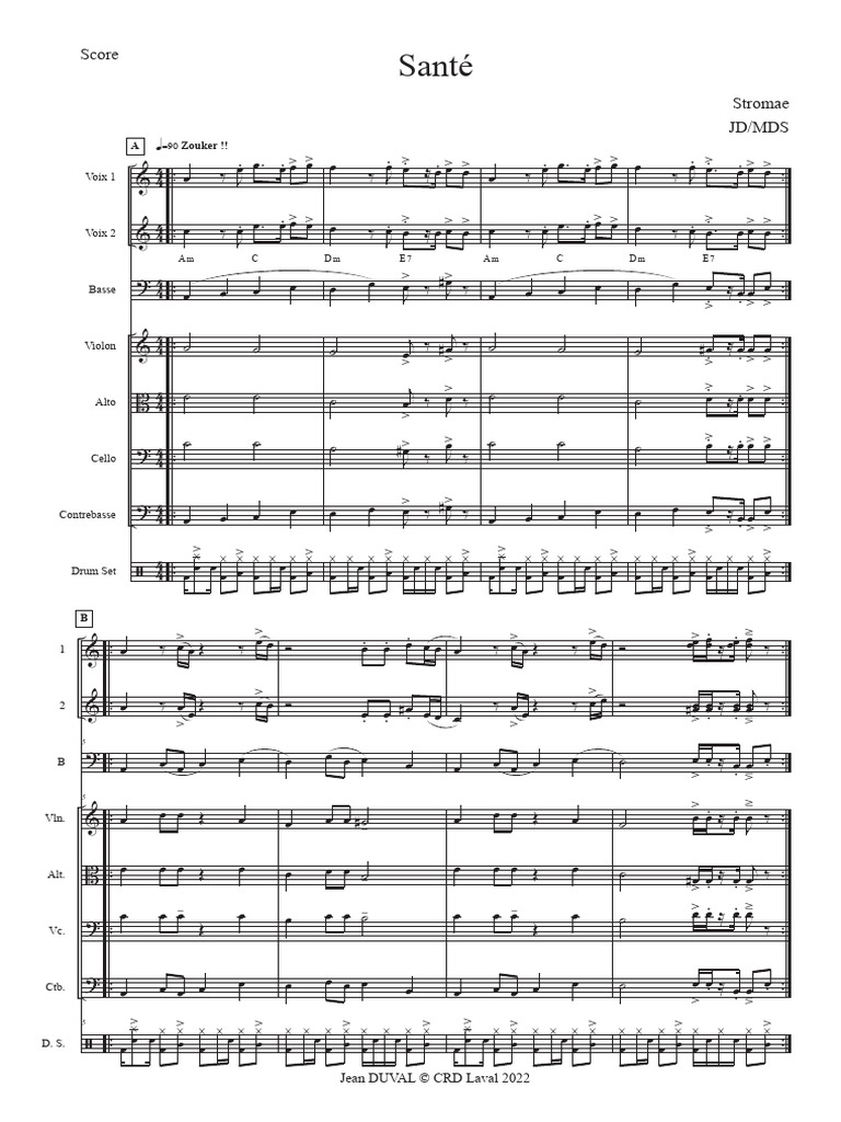 Santé BAM - Score | PDF