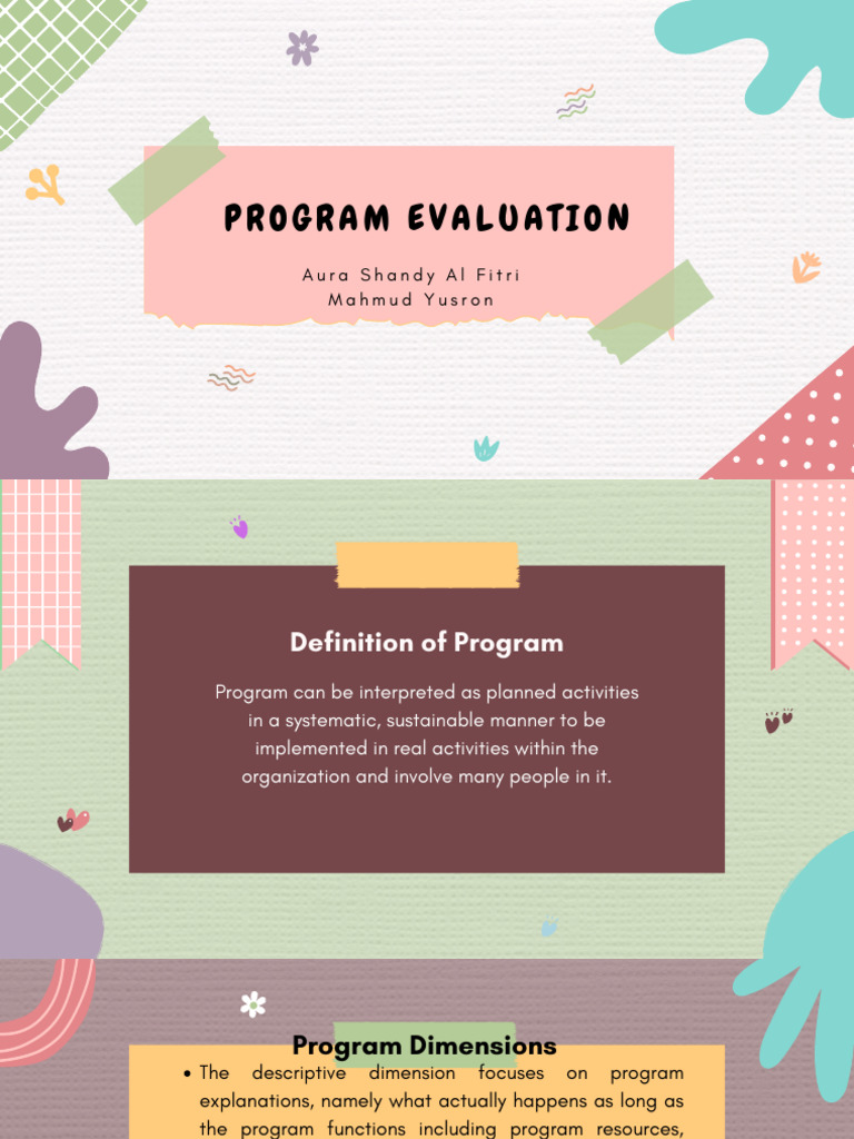 Program Evaluation | PDF