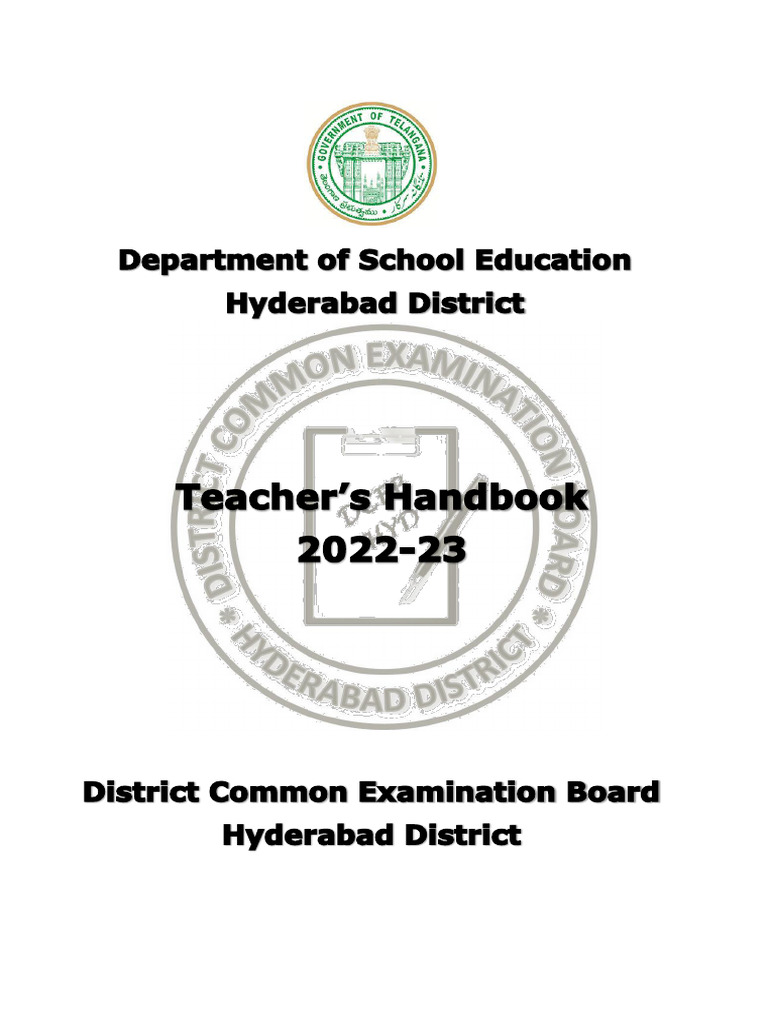 DCEB HYD - Teacher Handbook 2022-23 | Download Free PDF | Sphere | Triangle
