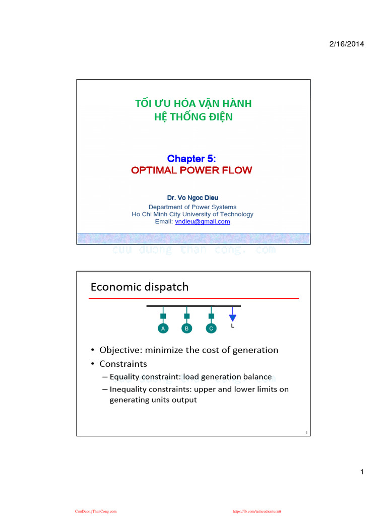 Toi-Uu-Hoa-Van-Hanh-He-Thong-Dien - Vo-Ngoc-Dieu - Chapter-5 - Opf-Optimal-Power-Flow ...