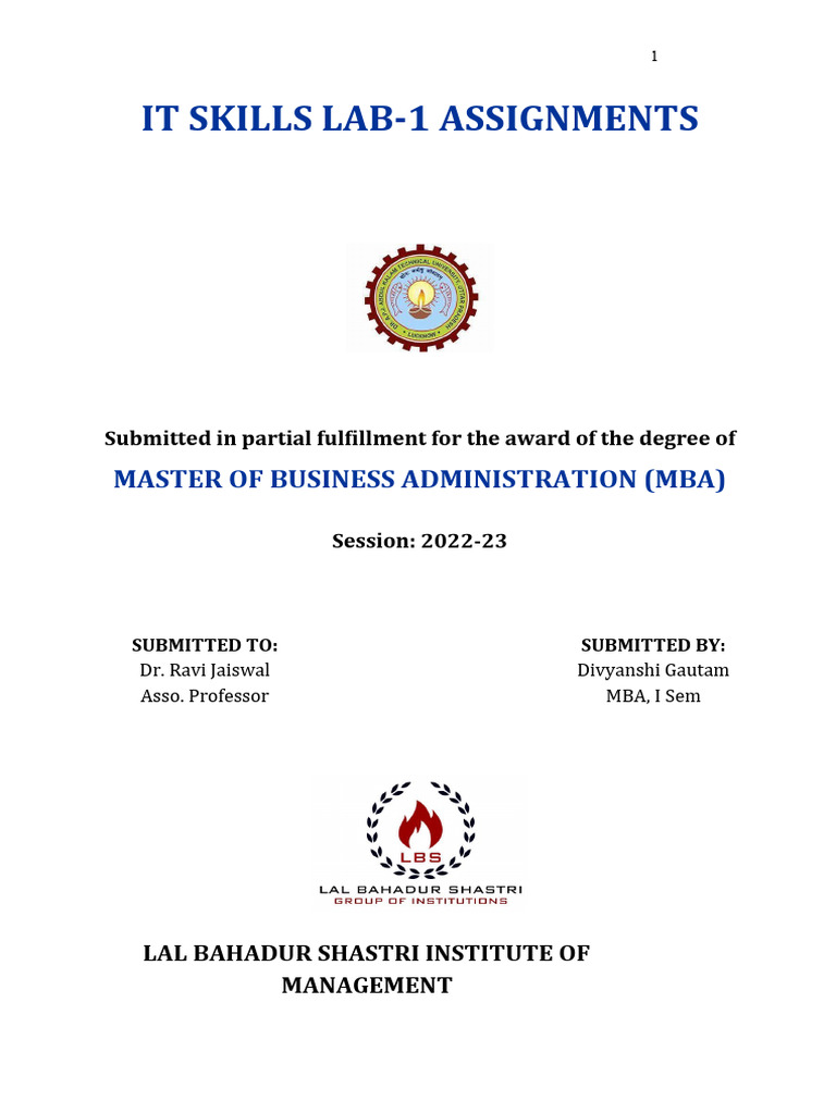IT assignment ( Divyanshi) | PDF | Operating System | Random Access Memory