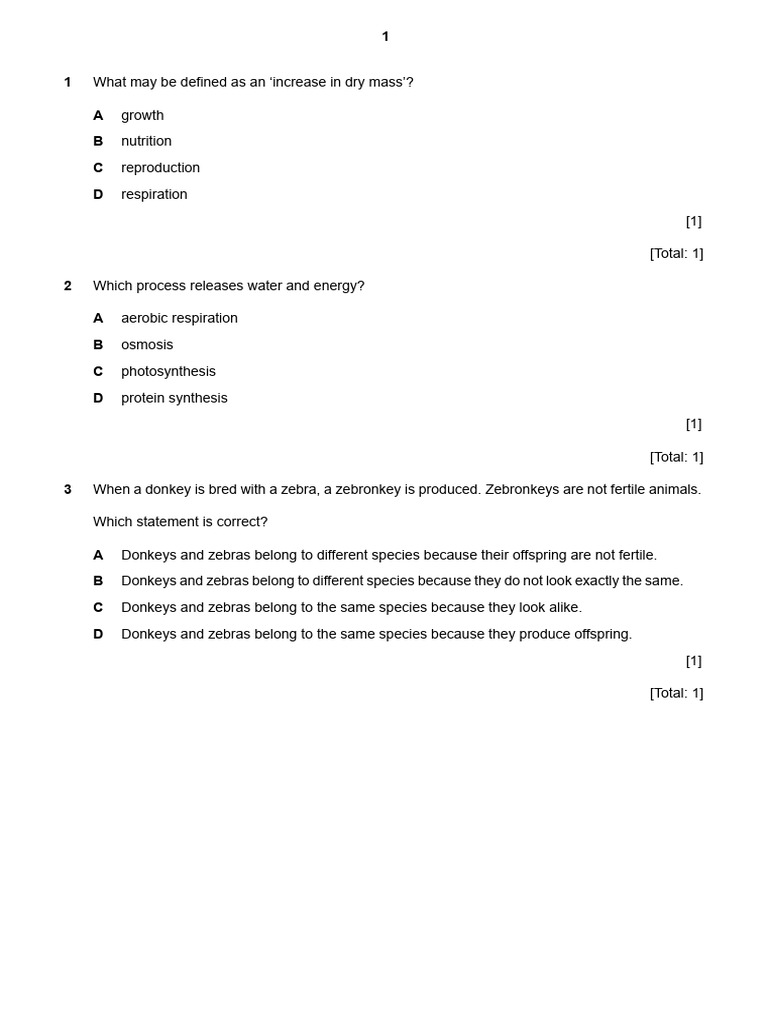Test Form 4 | PDF | Enzyme | Substrate (Chemistry)