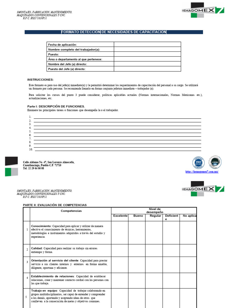 Formato DNC | PDF | Crecimiento personal y profesional | Finanzas y dinero