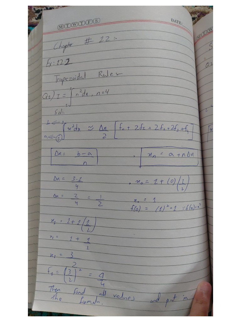 Maths Trapezoidal Rule Example Question To Understand The Concept | PDF