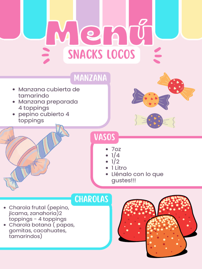 Snacks Locos: Frutas con Toppings | PDF