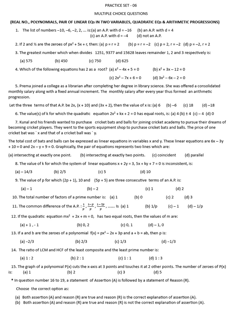Properties of Quadratic Roots | PDF | Zero Of A Function | Equations