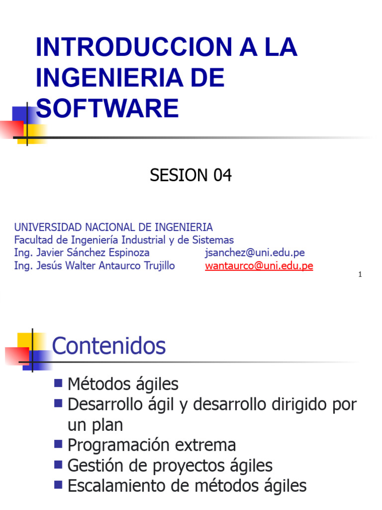 ClaseIISW - 04 v1 | PDF | Software | Ingeniería de software