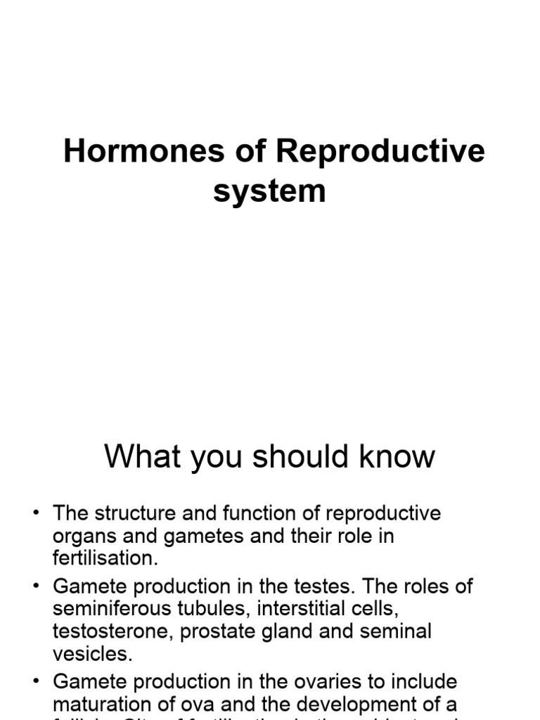 reproductive organs and hormone | PDF | Luteinizing Hormone | Menstrual ...