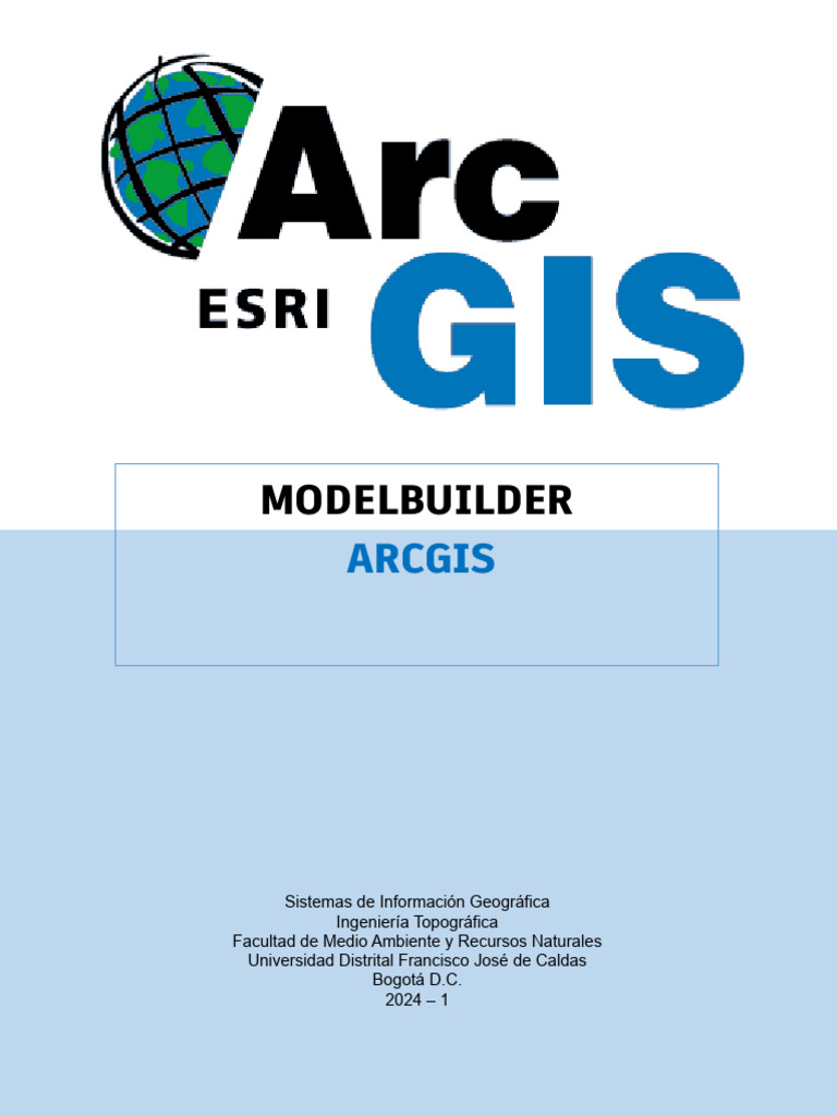 Guía ModelBuilder | PDF | Sistema de información geográfica | Arc Gis