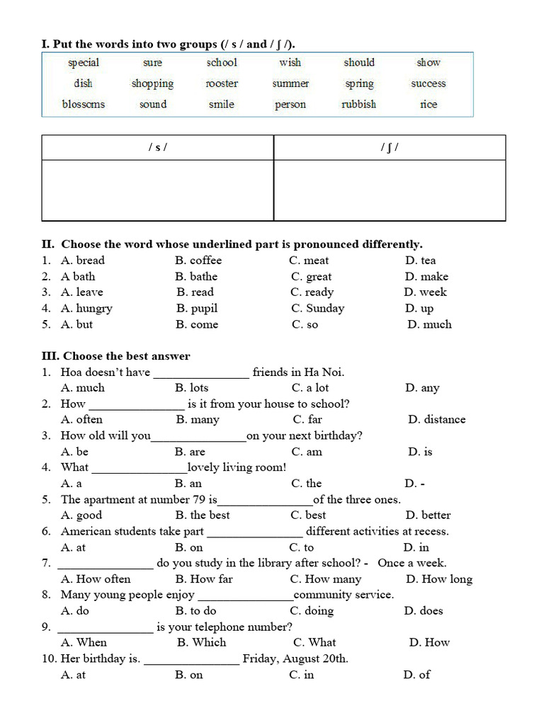 Grade 7 English Practice Exercises | PDF | Foreign Language Studies ...