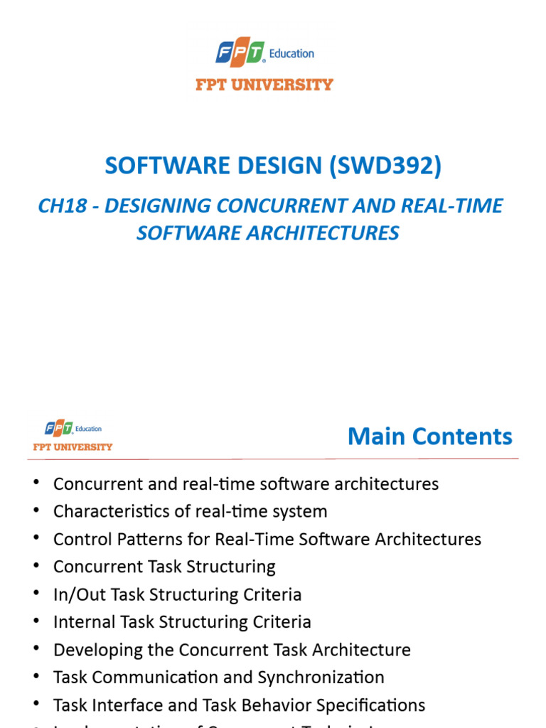 Ch18 - Designing Concurrent and Real-Time Software Architectures | PDF | System | Input/Output