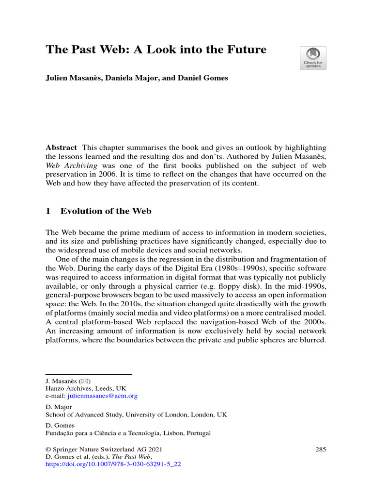 2021 - A Look Into The Future - Spinger Daniel Gomes | Download Free ...