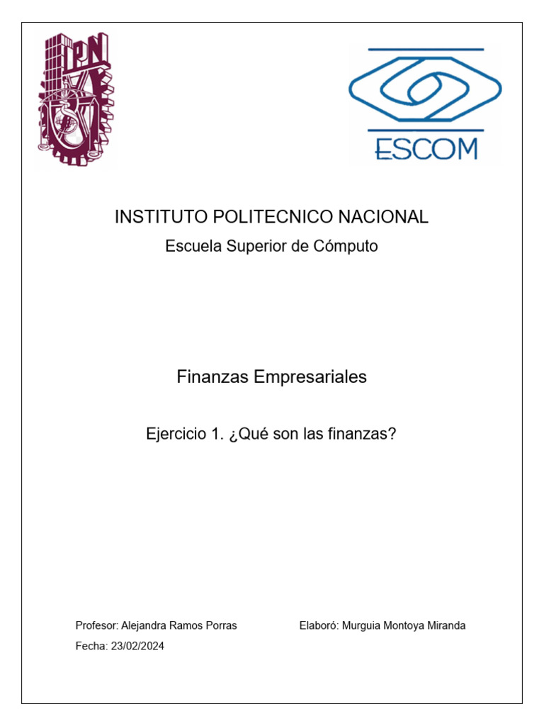¿Qué Son Las Finanzas? | PDF | Economias | Dinero