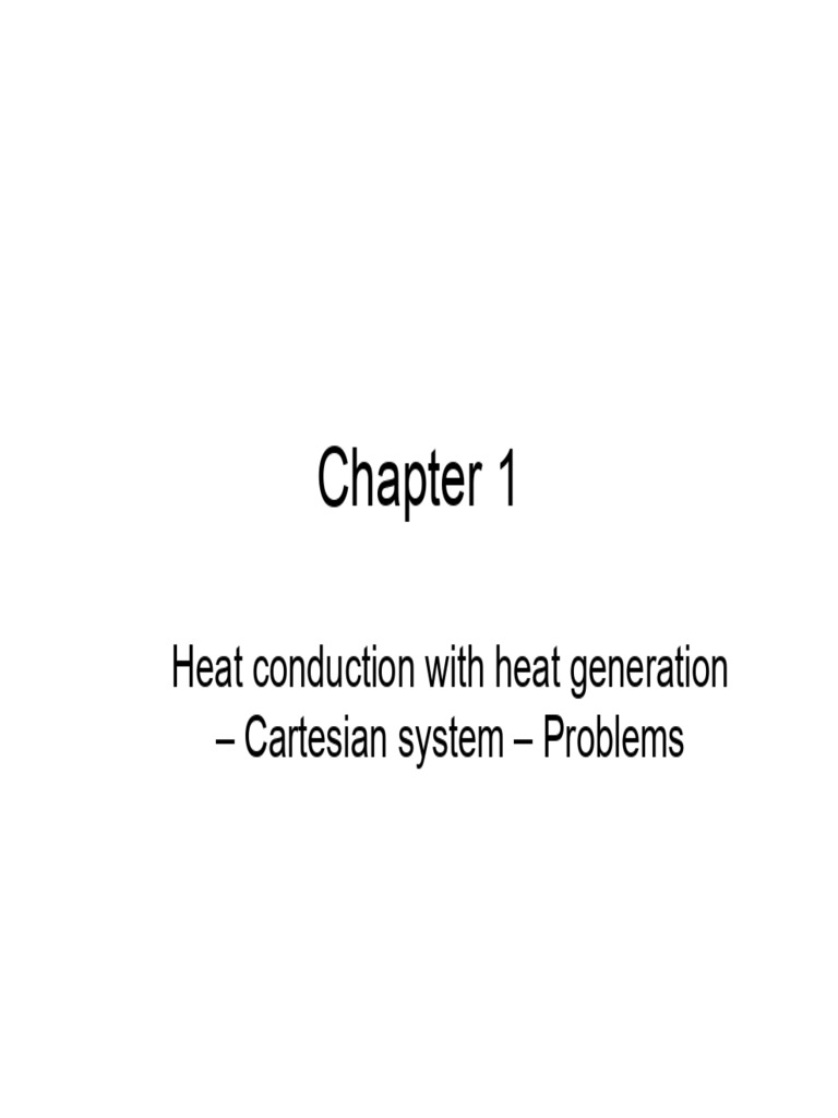 Examples of Heat Conduction with Generation | PDF | Thermal Conduction ...