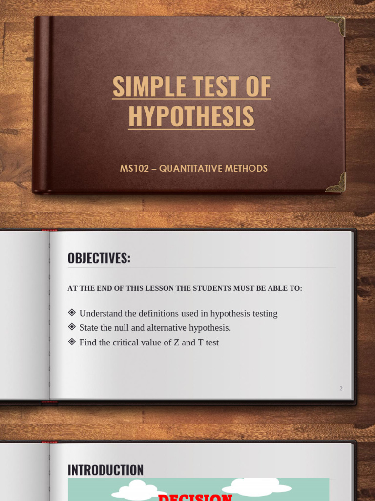 Simple Test of Hypothesis A5 | PDF | Statistical Significance ...