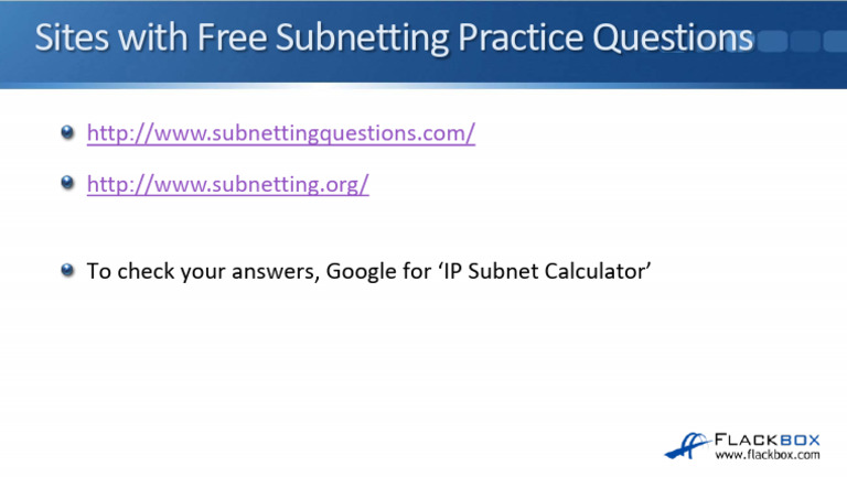 08-14 Where To Get More Subnetting Practice | PDF | Business ...