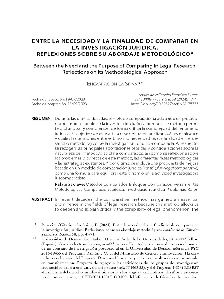 La espina | PDF | Método científico | Teoría