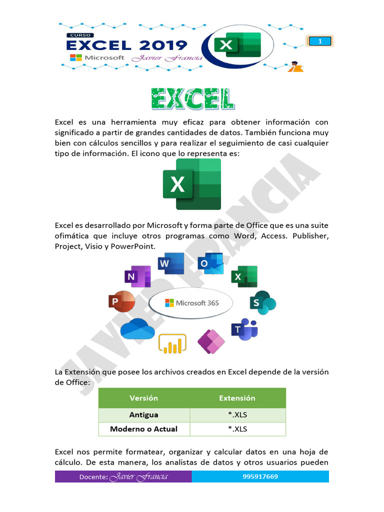 Excel - Que Es Excel | Descargar gratis PDF | Microsoft Excel | Microsoft Office