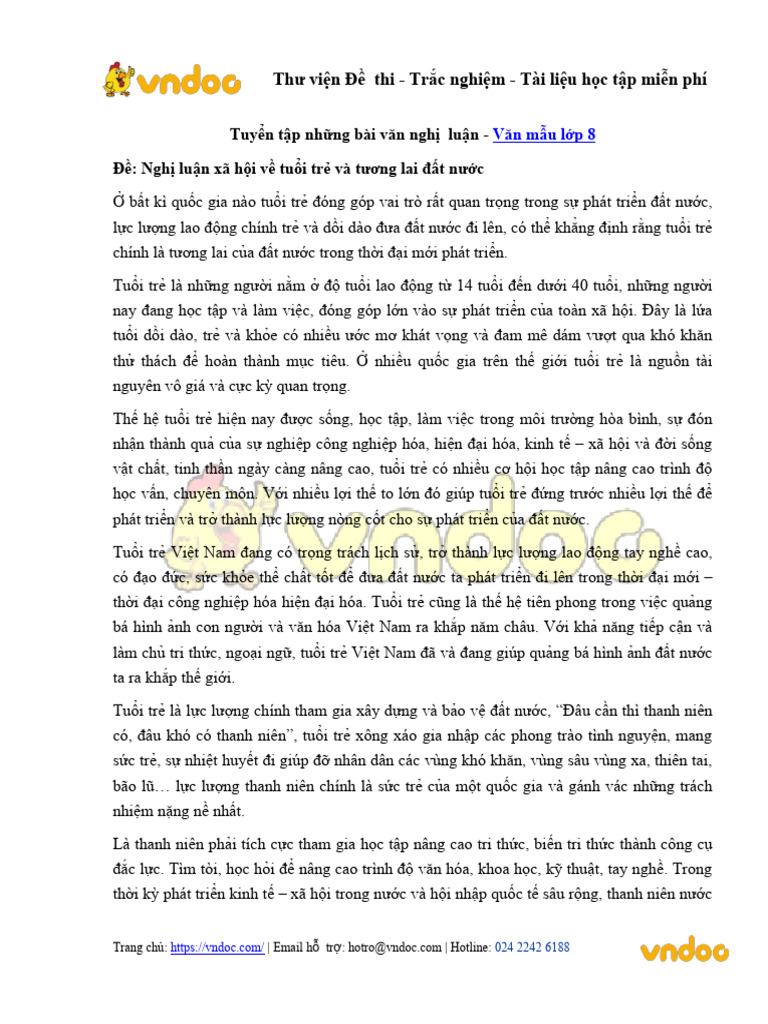 Tuyen Tap Nhung Bai Van Nghi Luan | PDF