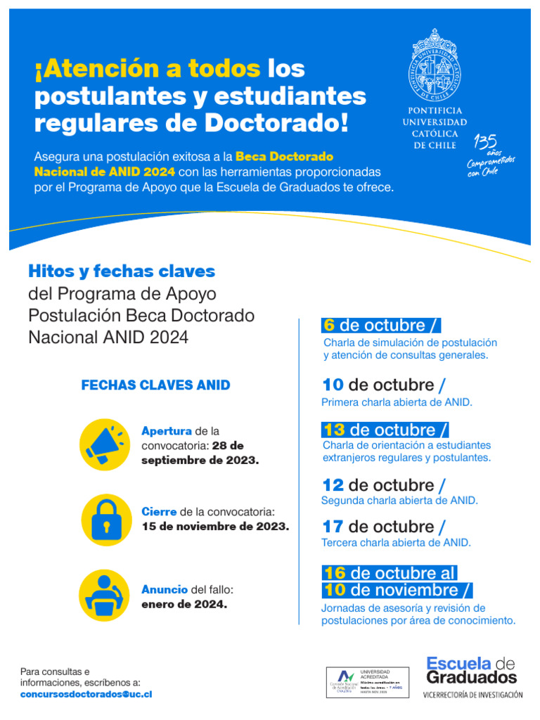 Lámina Informativa BECAS ANID - Selección | PDF