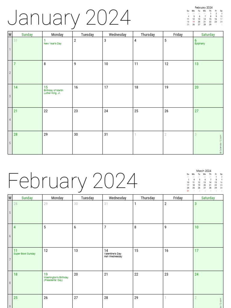 January - December 2024 | Download Free PDF | Observances | Religious Holidays