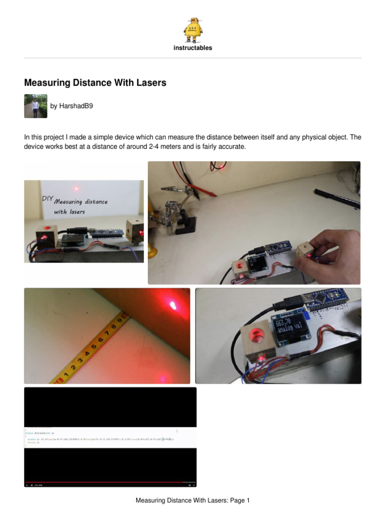Measuring Distance With Lasers | PDF | Electrical Wiring | Electronics