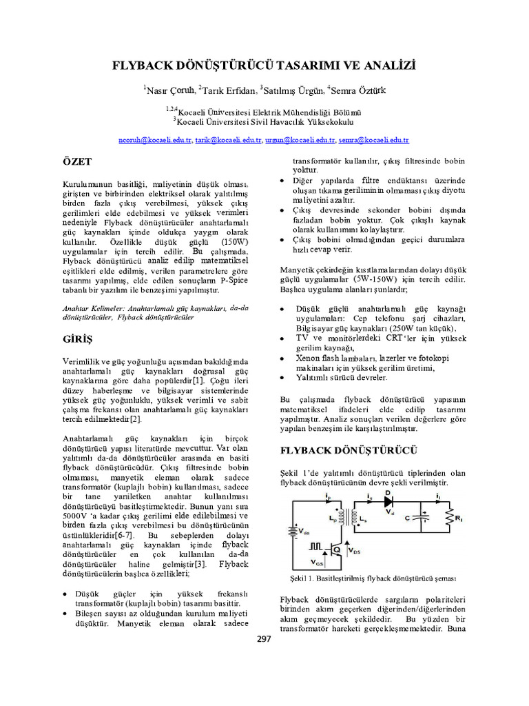 Flyback Tasarlama | PDF