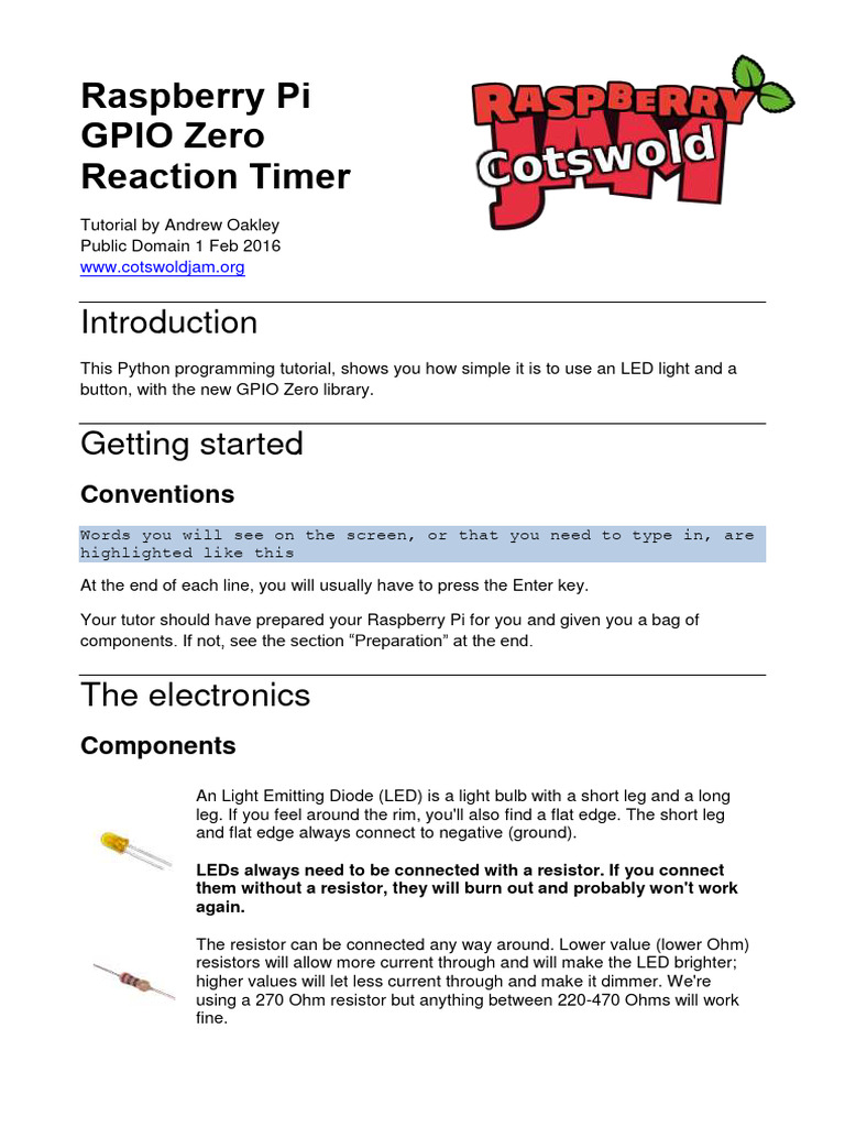 Cjam-reaction-tutorial | PDF | Numbers | Raspberry Pi