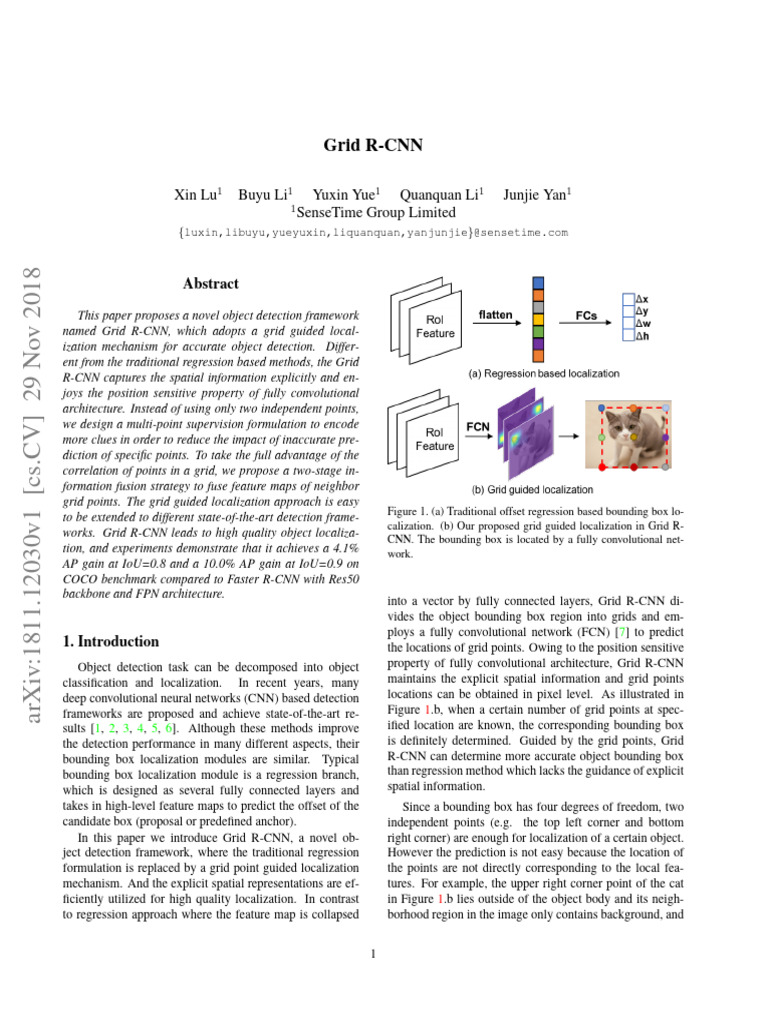 Grid R-CNN | PDF