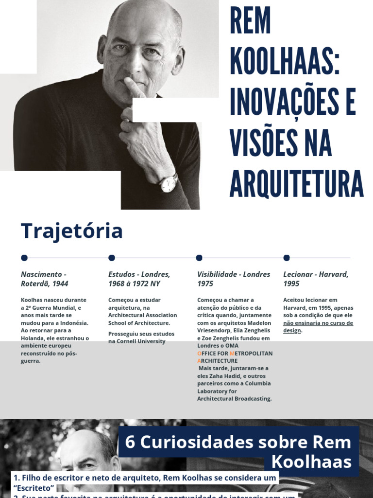 Rem Koolhaas: Inovações na Arquitetura | PDF
