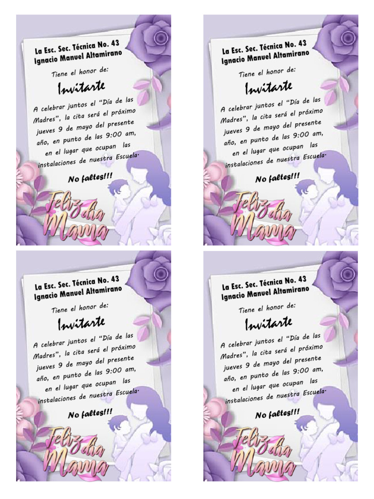 Dia De Las Madres Pdf