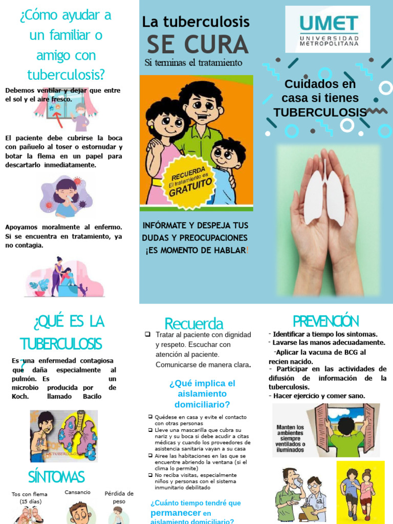 Triptico de TB | Descargar gratis PDF | Tuberculosis | Microbiología
