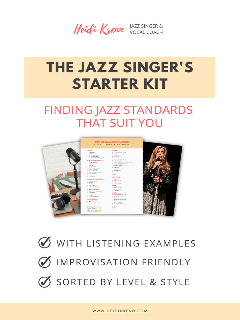 Jazz Singer Starter Kit 2023 | PDF | Jazz | Songs