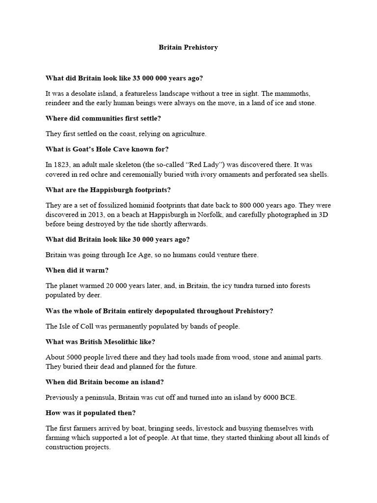 Britain Prehistory | PDF | Celts | Trade