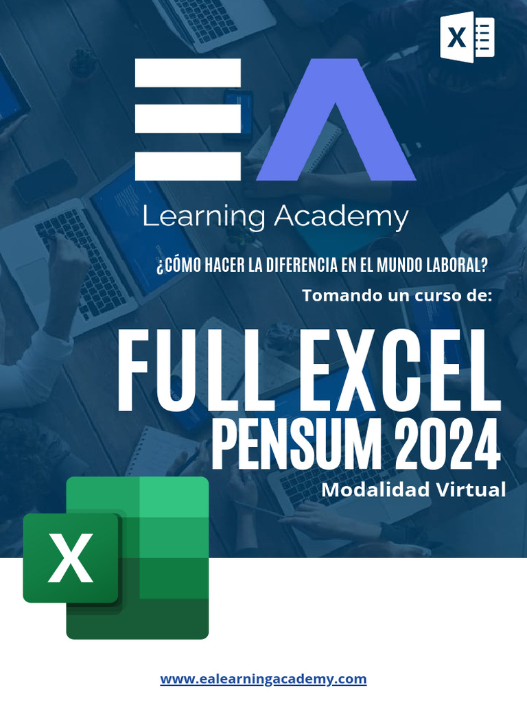 Pensum Excel 2024 Ea Pdf Microsoft Excel Macro Informática 