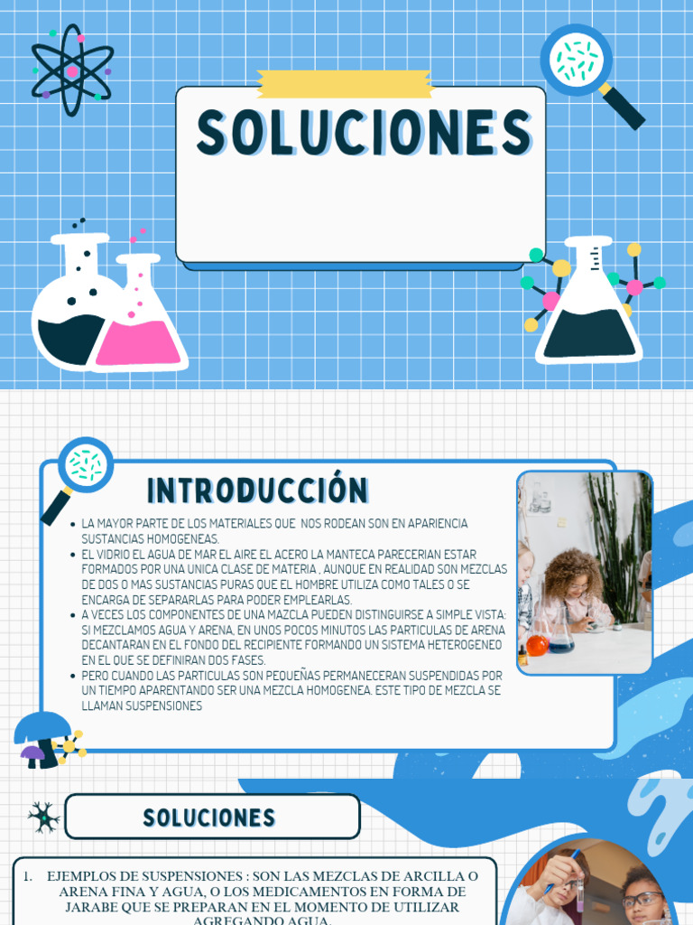 Soluciones y Mezclas: Guía Básica | PDF | Concentración | Mezcla