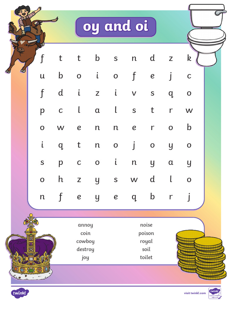 T e 1686558135 Oy and Oi Word Search - Ver - 1 | PDF
