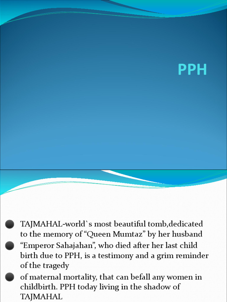 PPH | PDF | Childbirth | Uterus