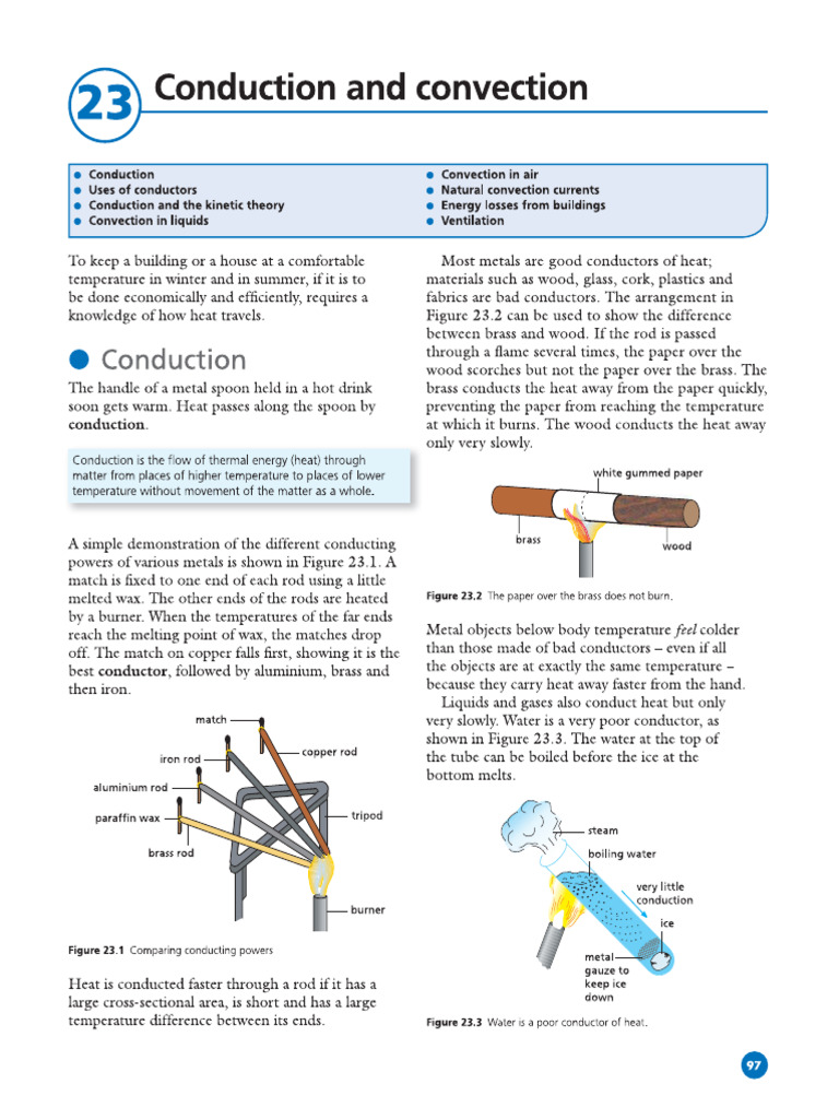 Convectional Currents and Conduction | PDF