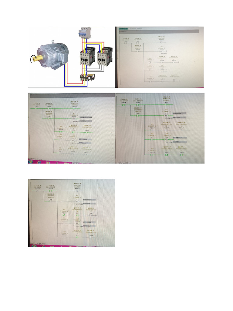 plc forward reverse otomatis print | PDF