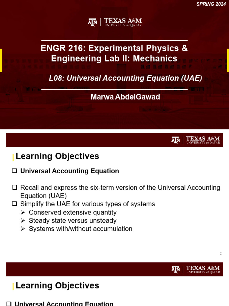 Lecture 8 - UAE | PDF | Force | Continuum Mechanics